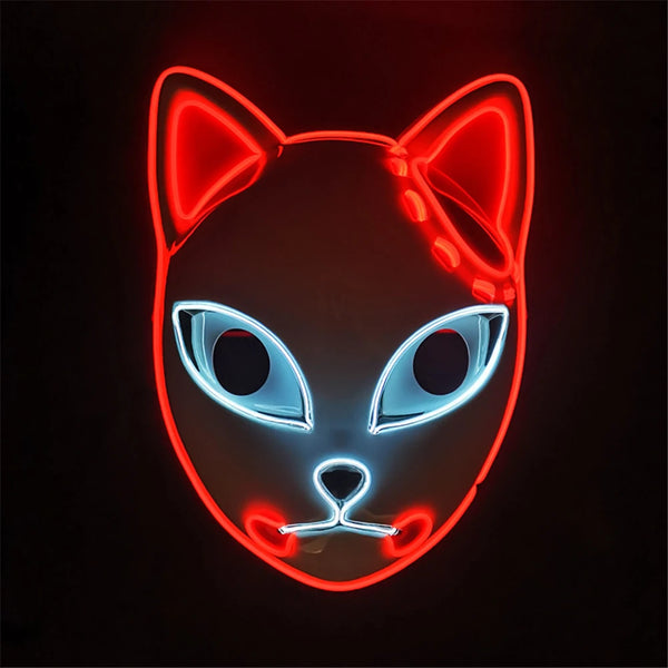 Light Up Stitched Anime Cat mask | PIEX