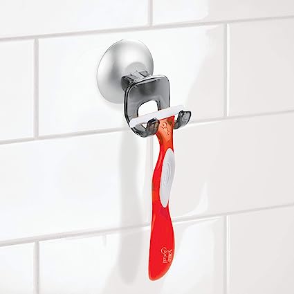 Metro Ultra Power Lock Suction Razor Holder Smoke/Silver | PIEX
