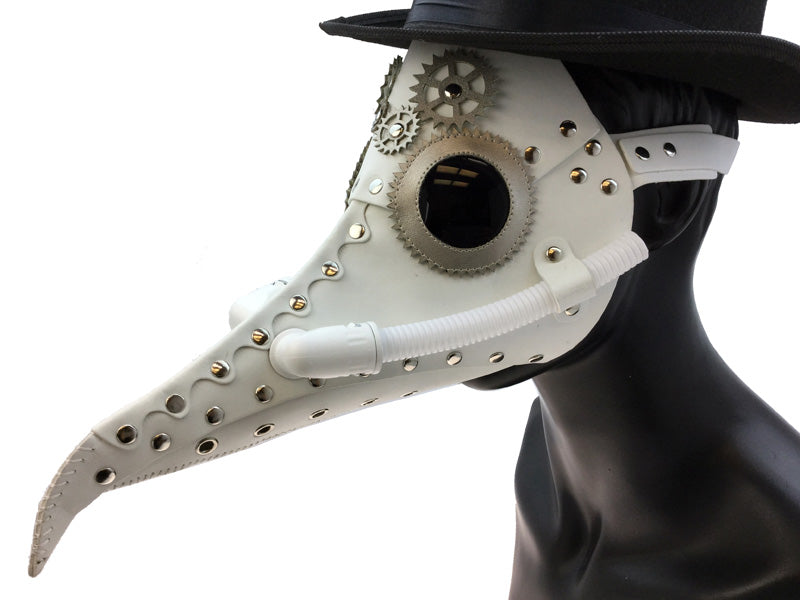 Plague Dr. White Leather Mask | PIEX