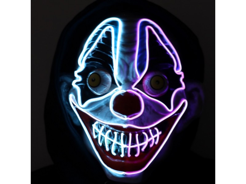 Neon light clown mask in 4 Colors | PIEX
